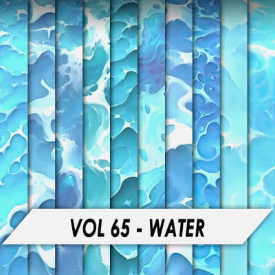 Hand Painted Textures – Vol 65 – Water - 3D Texture by oleekconder