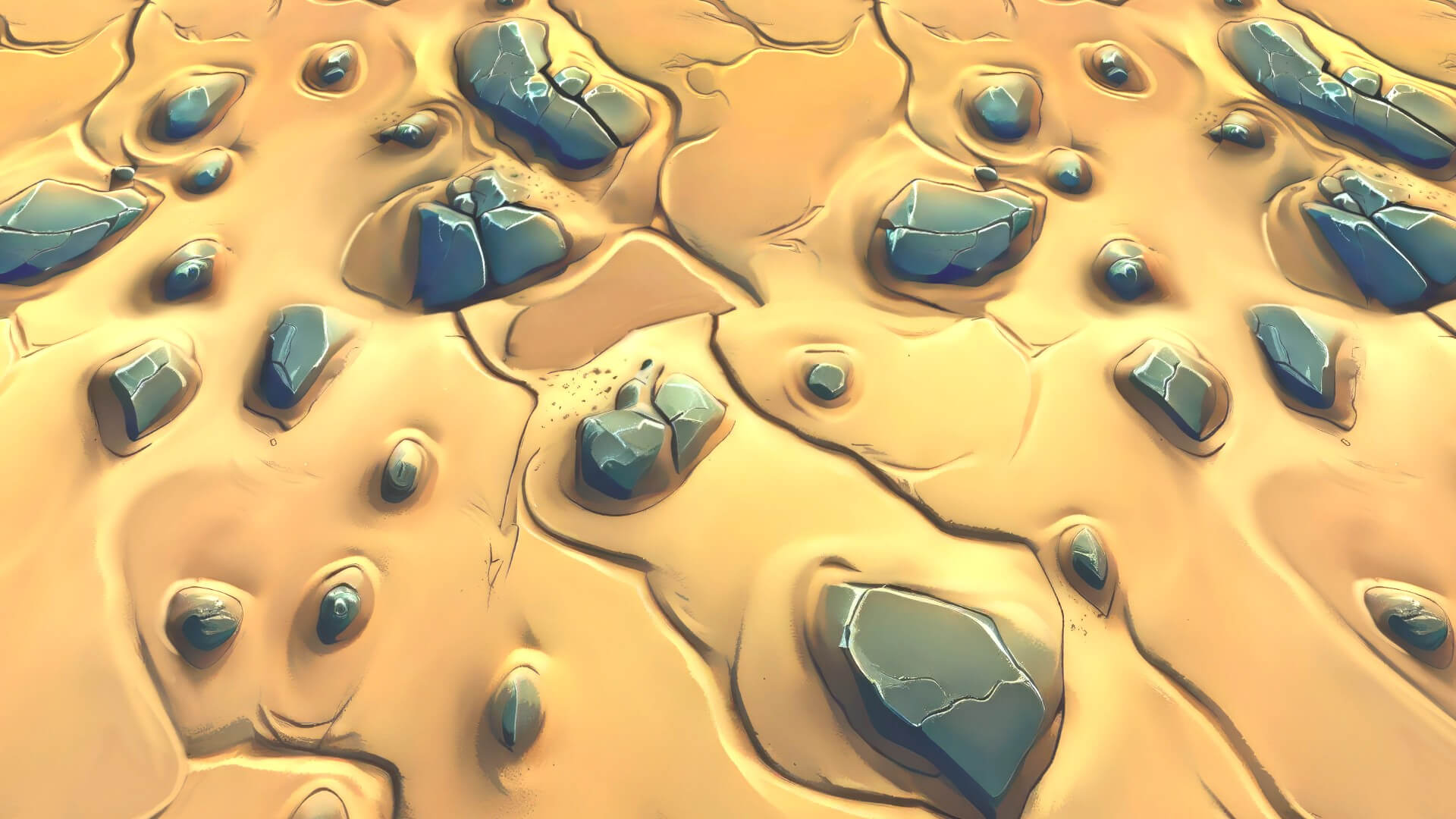 Hand Painted Textures - Vol 66 - Sand 3D Texture by oleekconder