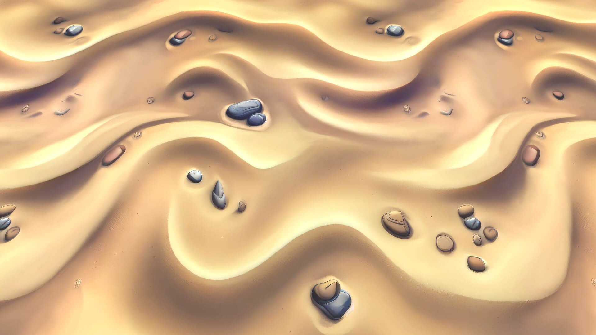 Hand Painted Textures - Vol 66 - Sand 3D Texture by oleekconder