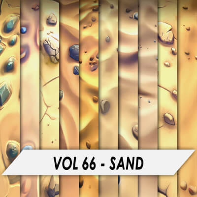 Hand Painted Textures - Vol 66 - Sand 3D Texture by oleekconder