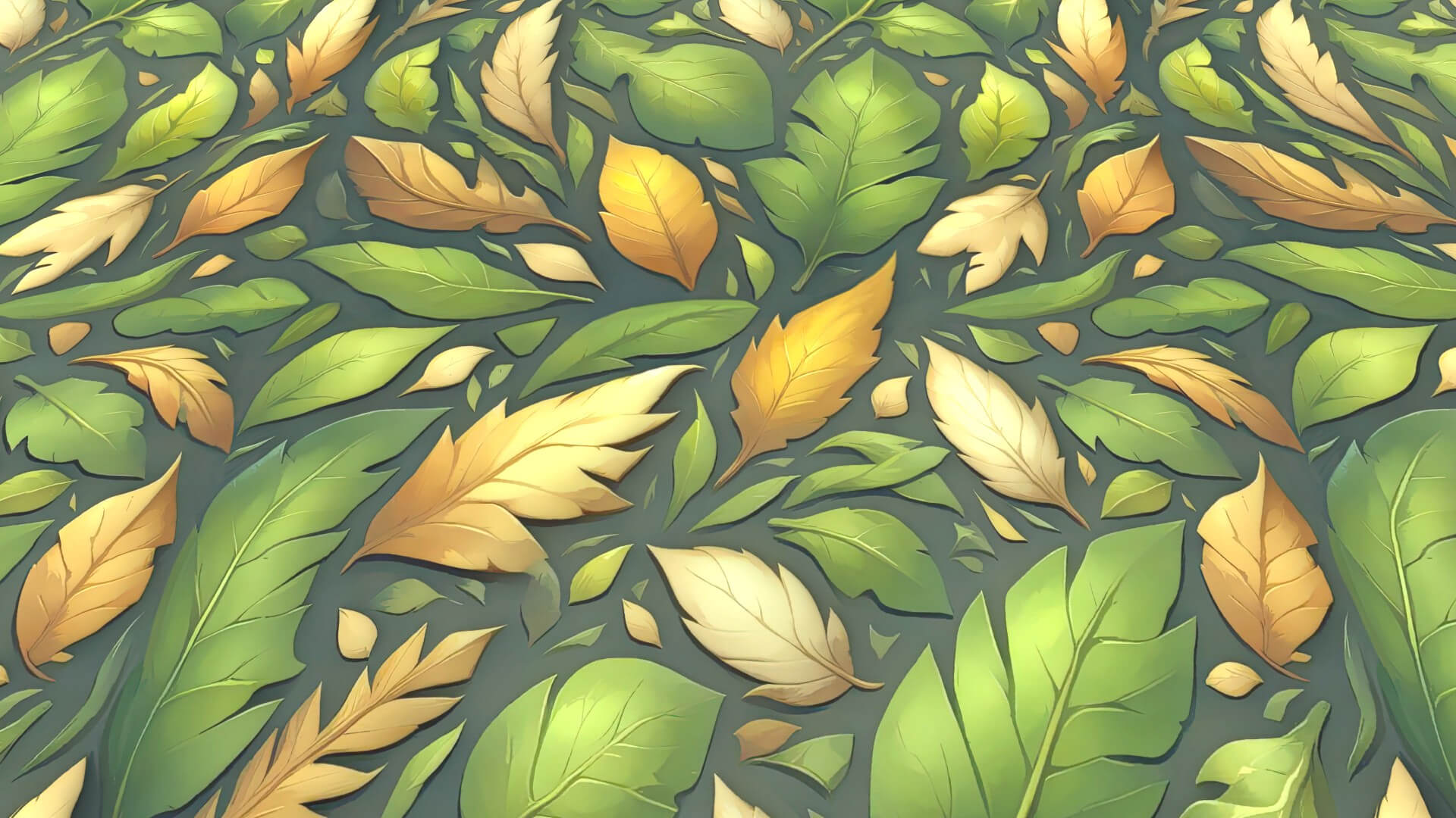 Hand Painted Textures – Vol 69 – Leaves - 3D Texture by oleekconder