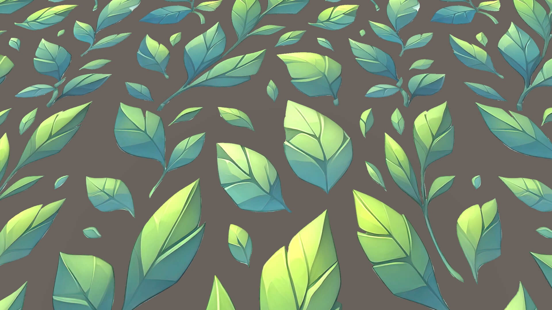 Hand Painted Textures – Vol 69 – Leaves - 3D Texture by oleekconder