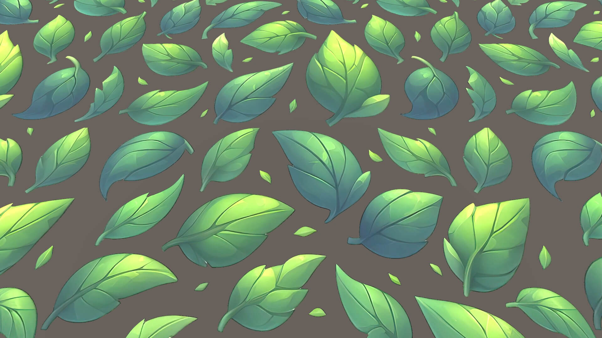 Hand Painted Textures – Vol 69 – Leaves - 3D Texture by oleekconder