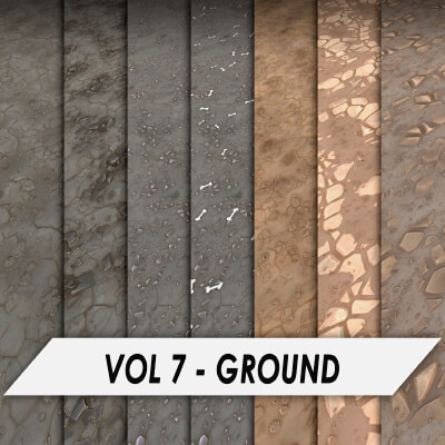 Hand Painted Textures - Vol 7 - Ground 3D Texture by oleekconder