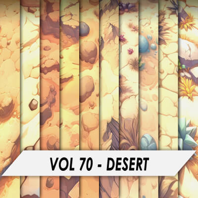 Stylized Textures – Vol 70 – Desert - 3D Texture by oleekconder