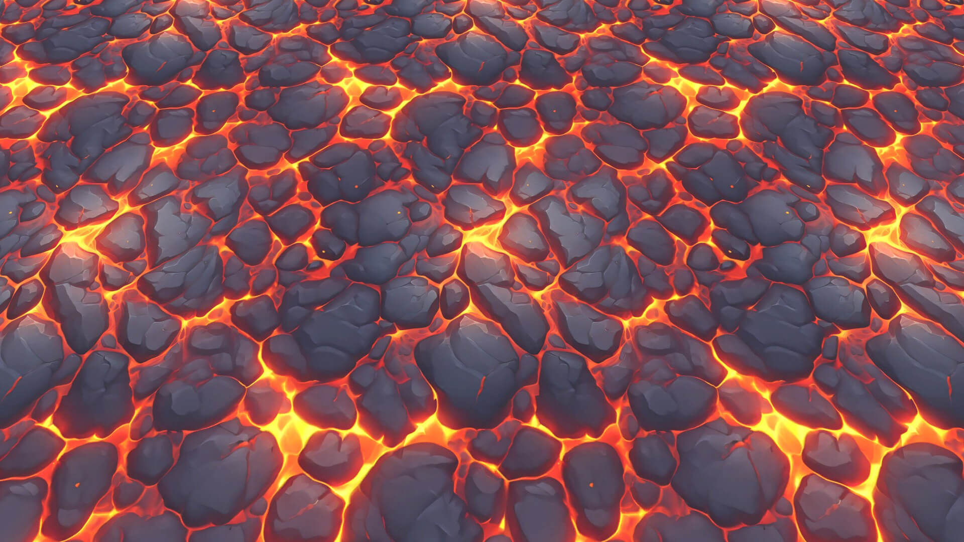 Hand Painted Textures – Vol 76 – Lava - 3D Texture by oleekconder