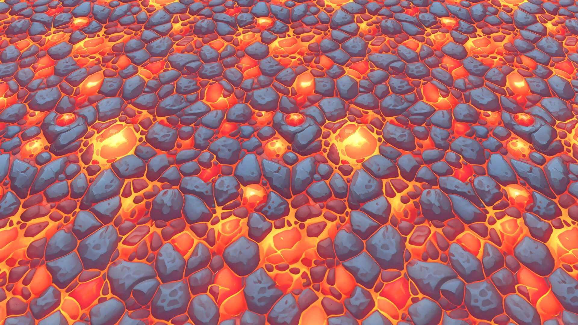 Hand Painted Textures – Vol 76 – Lava - 3D Texture by oleekconder