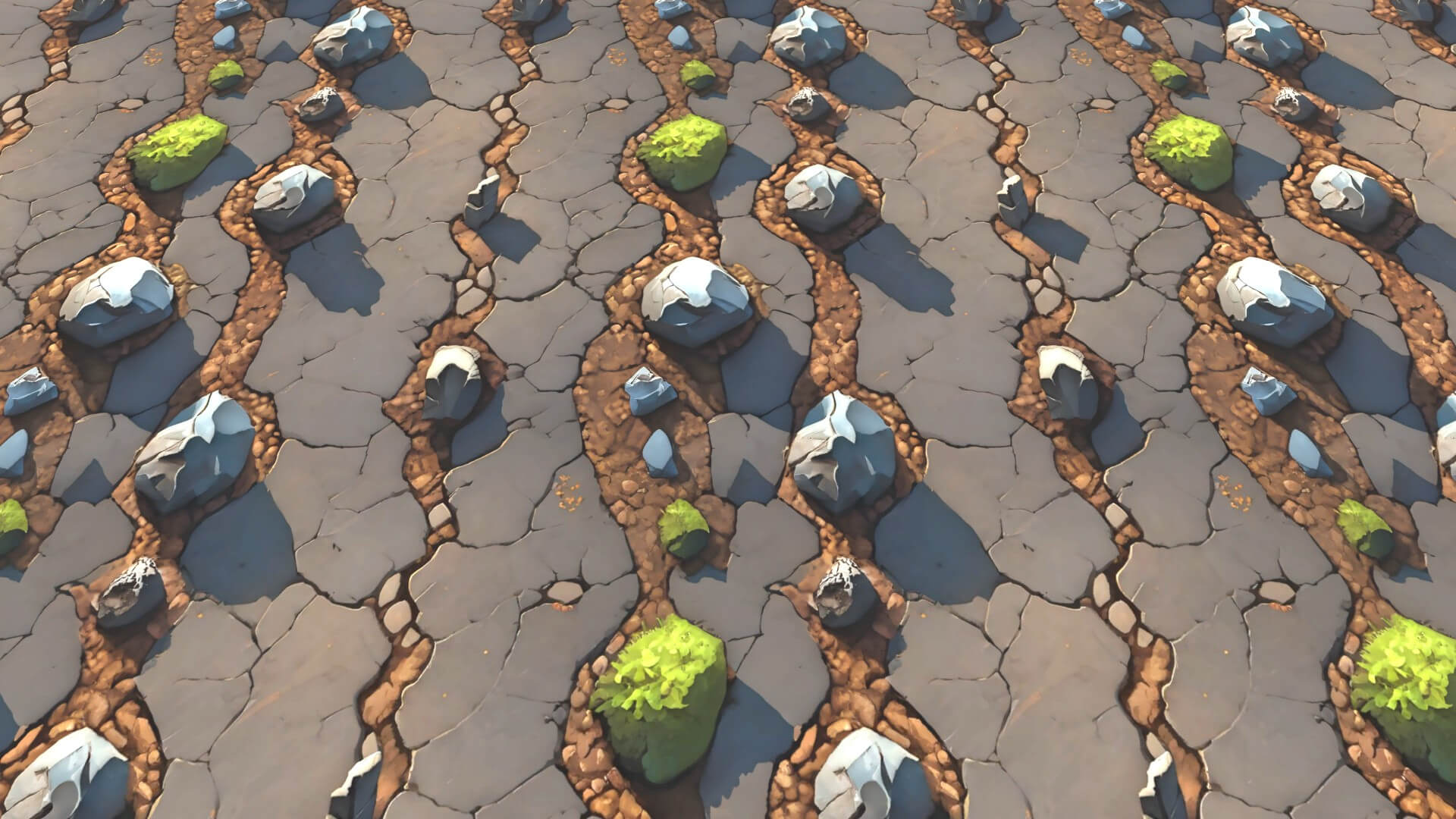 Hand Painted Textures – Vol 77 – Roads - 3D Texture by oleekconder