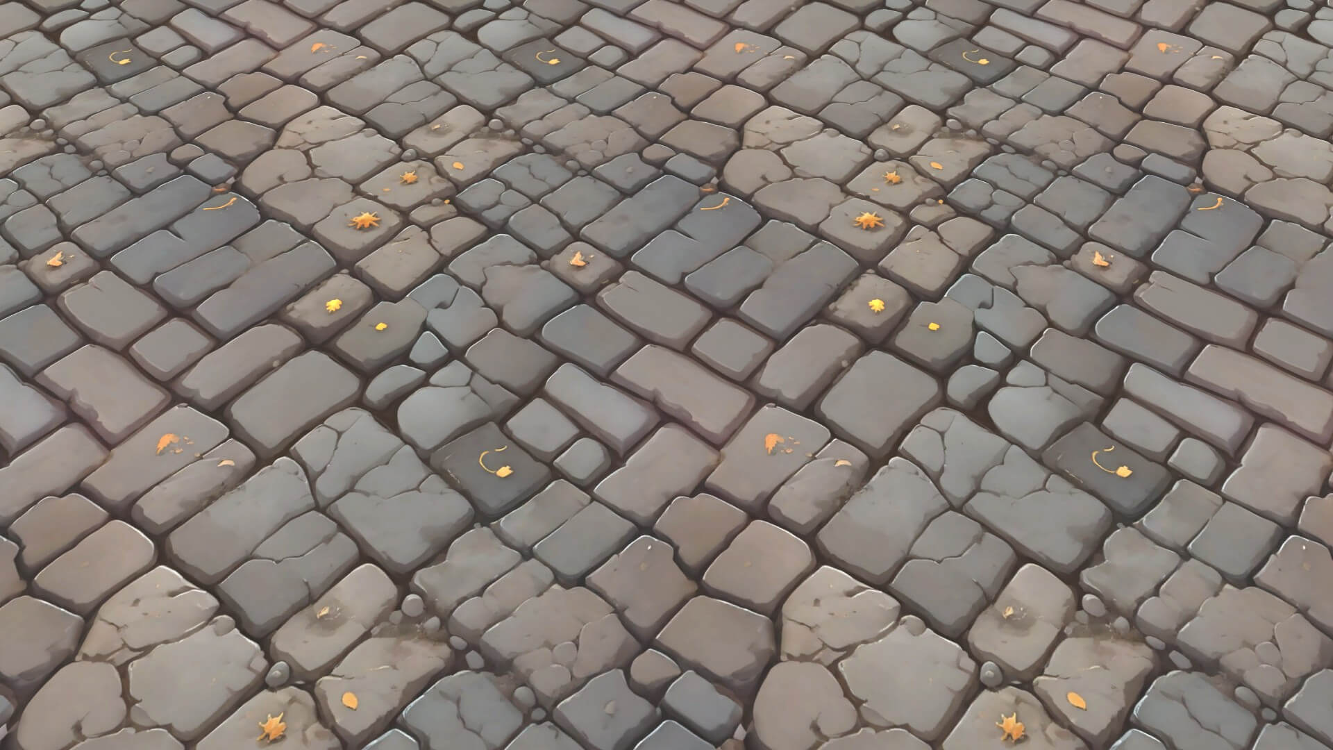 Hand Painted Textures – Vol 78 – Pavement - 3D Texture by oleekconder