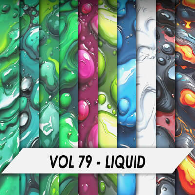 Hand Painted Textures – Vol 79 – Liquid - 3D Texture by oleekconder