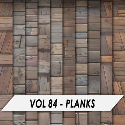Hand Painted Textures – Vol 84 – Planks - 3D Texture by oleekconder