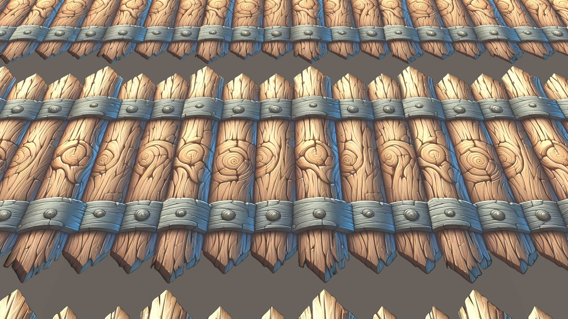 Hand Painted Textures – Vol 87 – Fence - 3D Texture by oleekconder