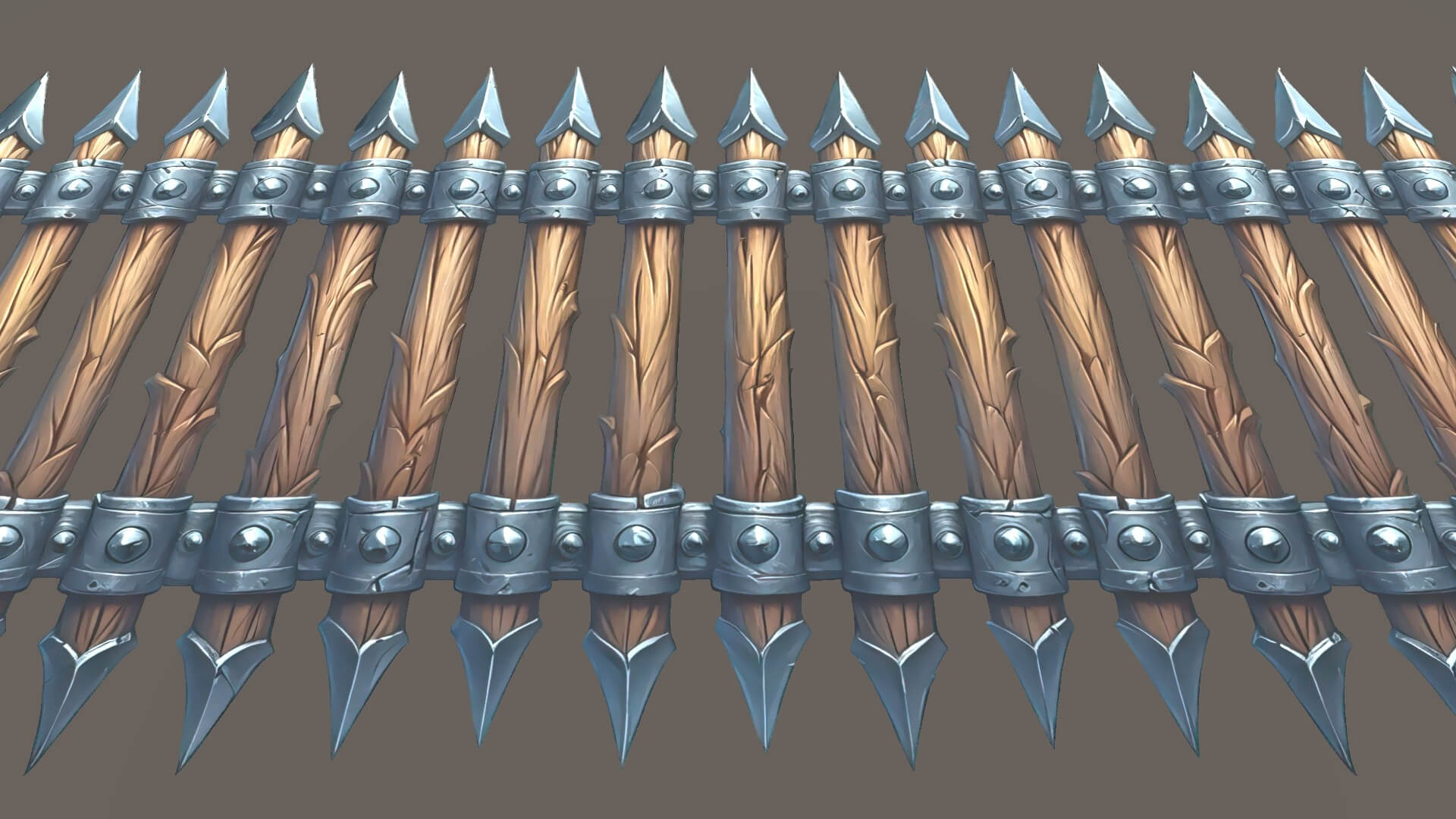 Hand Painted Textures – Vol 89 – Fence - 3D Texture by oleekconder