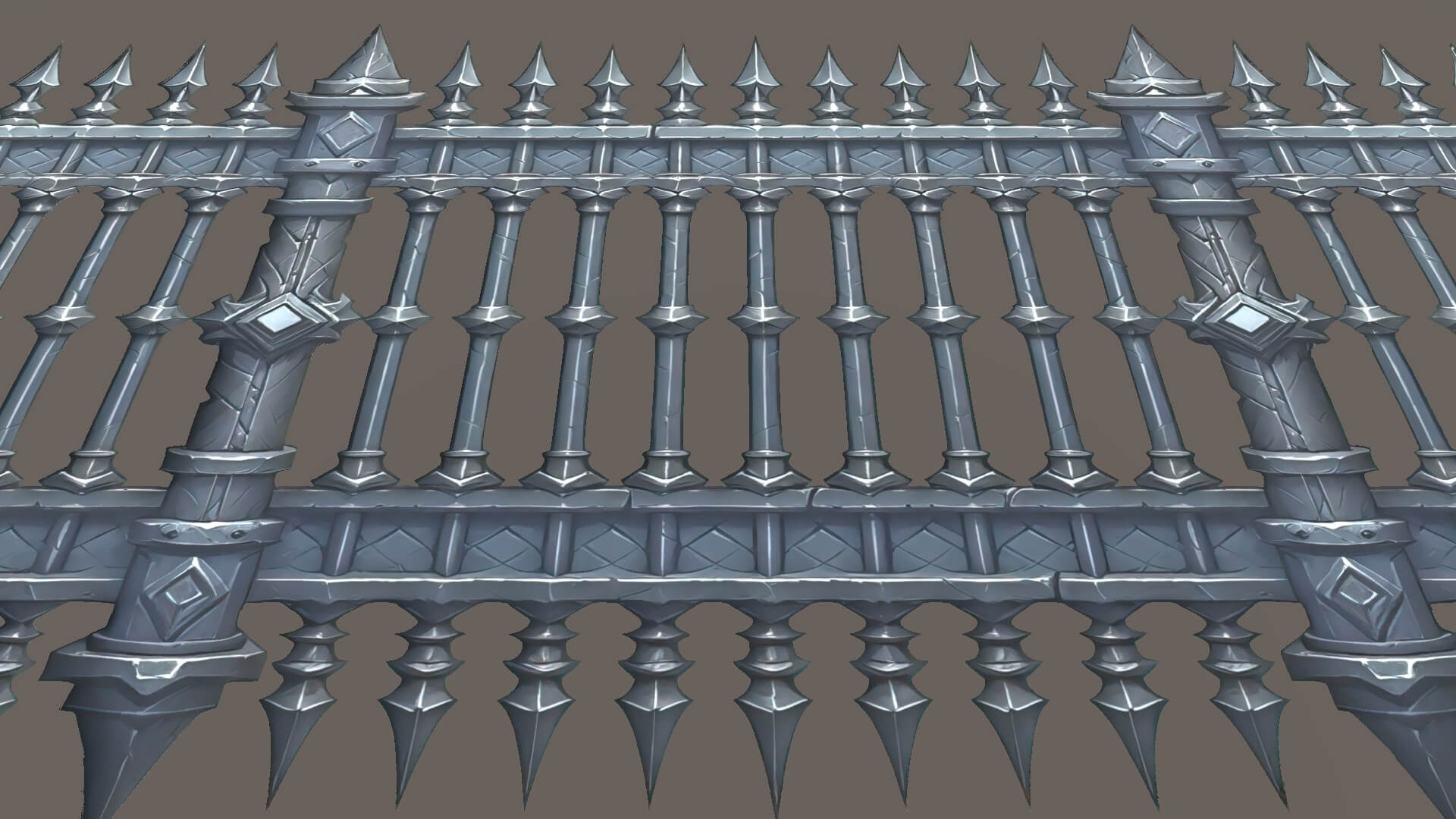 Hand Painted Textures – Vol 89 – Fence - 3D Texture by oleekconder