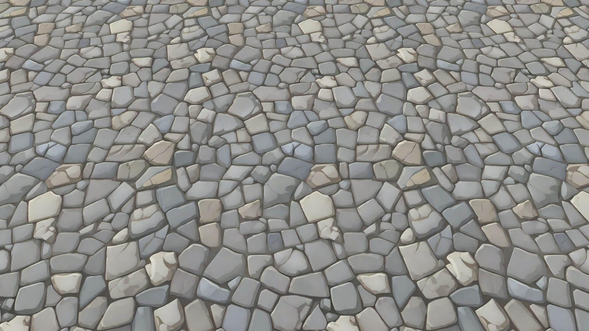 Hand Painted Textures – Vol 91 – Cobblestone - 3D Texture by oleekconder