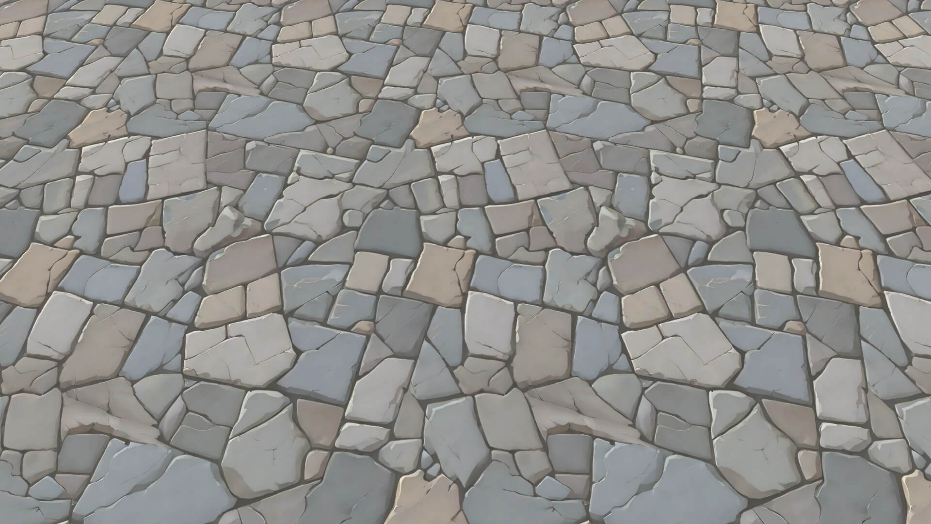 Hand Painted Textures – Vol 91 – Cobblestone - 3D Texture by oleekconder