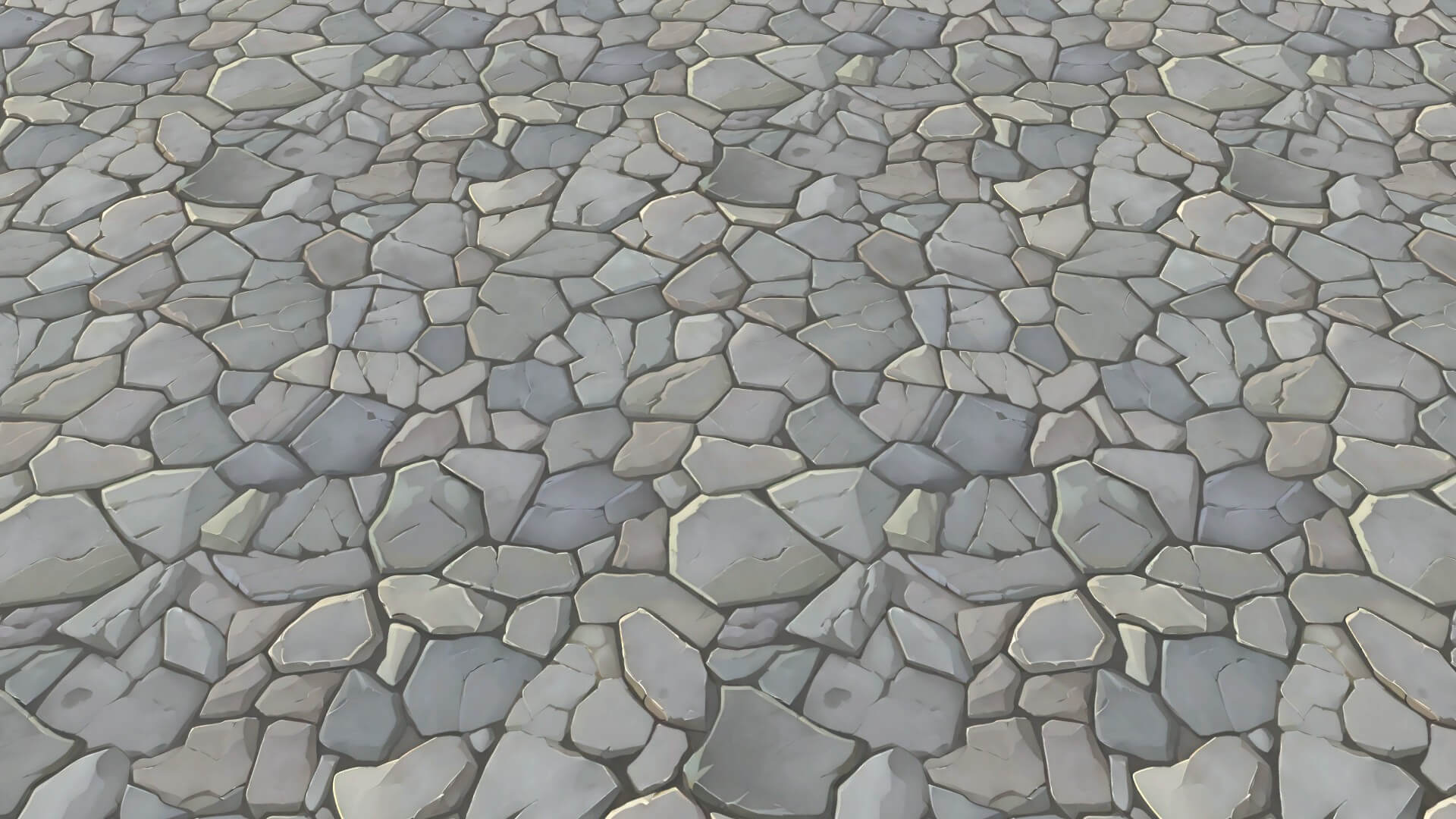 Hand Painted Textures – Vol 91 – Cobblestone - 3D Texture by oleekconder