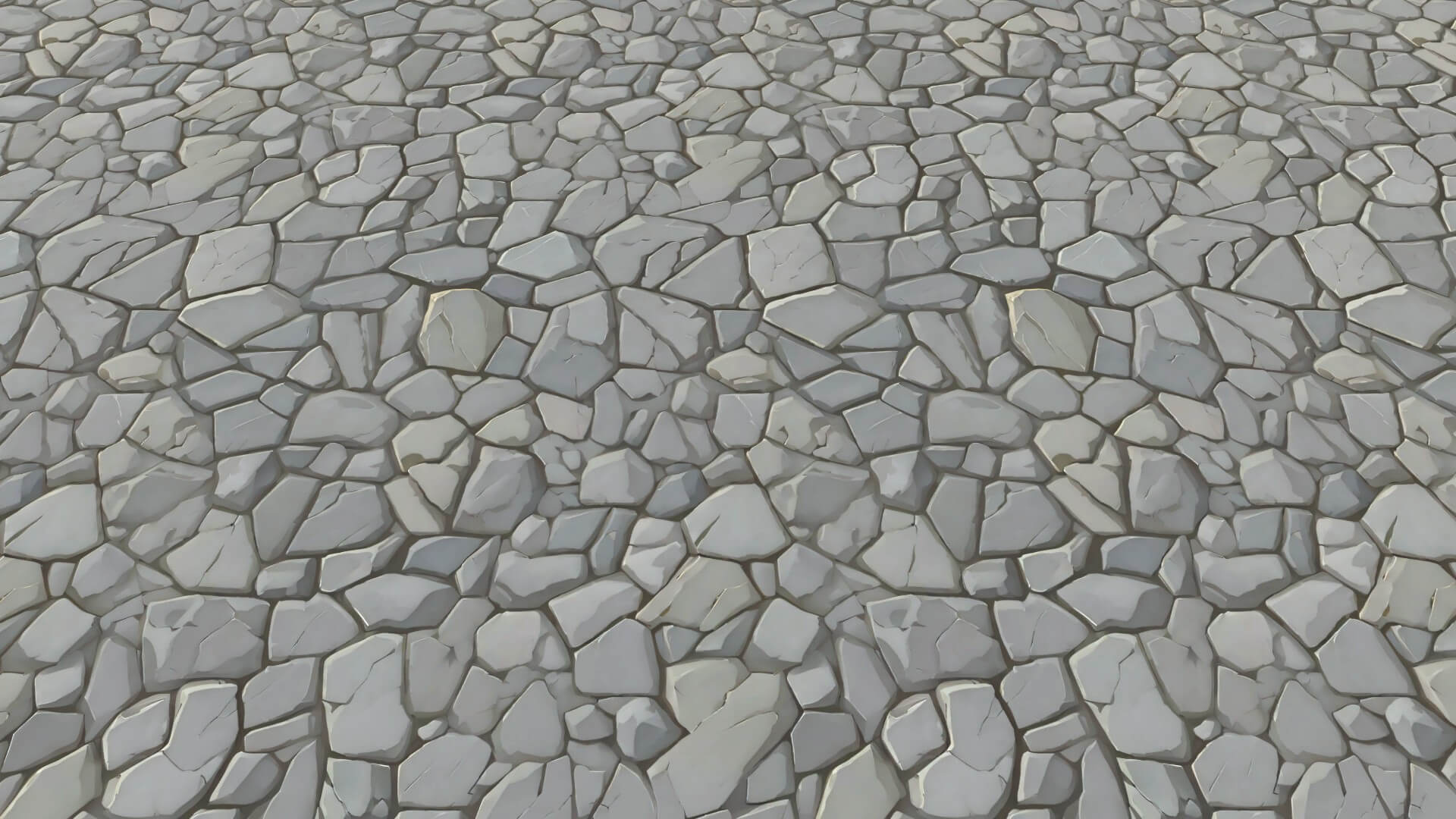 Hand Painted Textures – Vol 91 – Cobblestone - 3D Texture by oleekconder