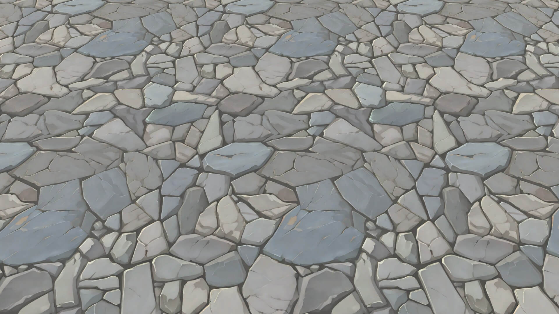 Hand Painted Textures – Vol 91 – Cobblestone - 3D Texture by oleekconder