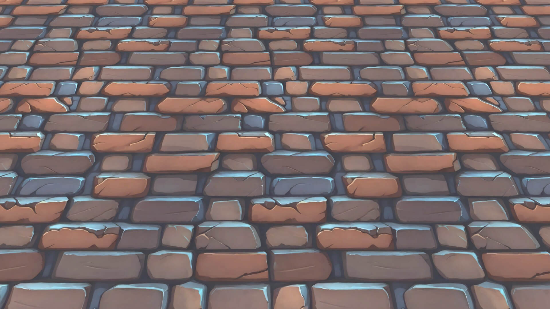 Hand Painted Textures – Vol 94 – Bricks - 3D Texture by oleekconder