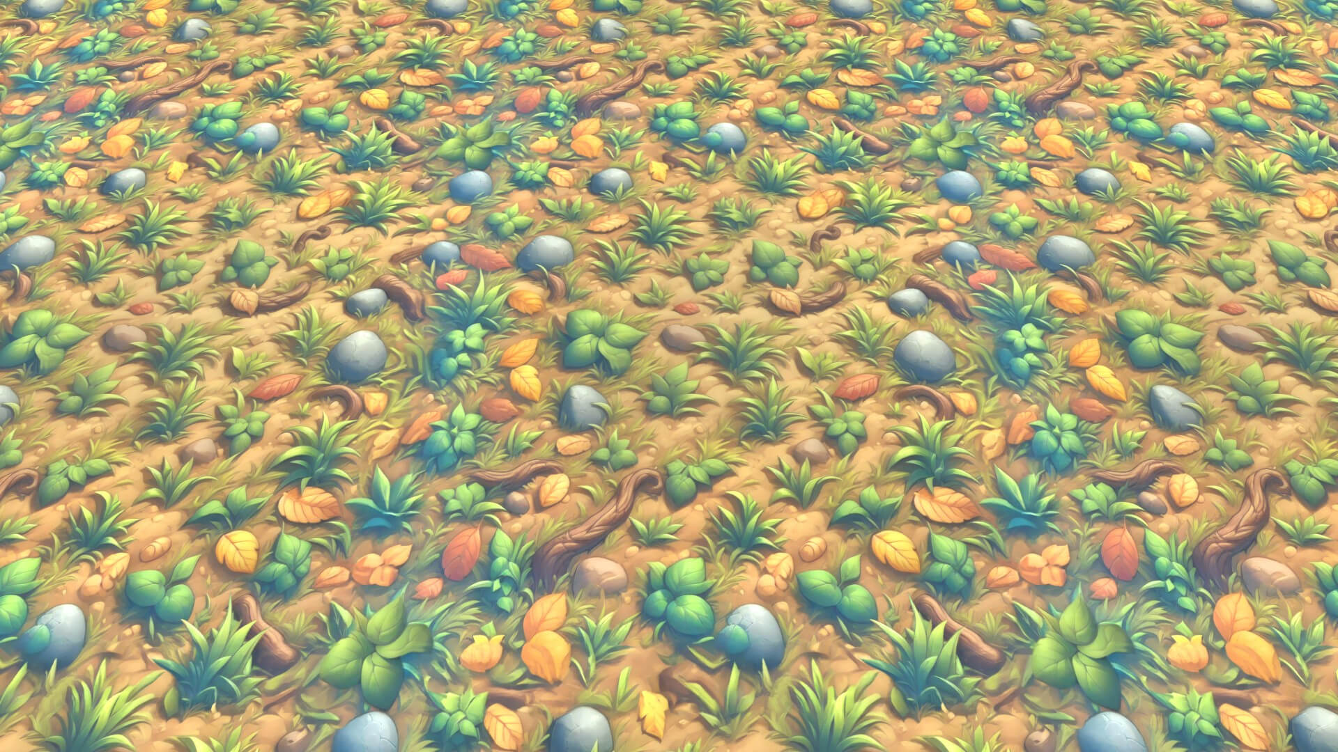 Stylized Textures – Vol 96 – Ground - 3D Texture by oleekconder