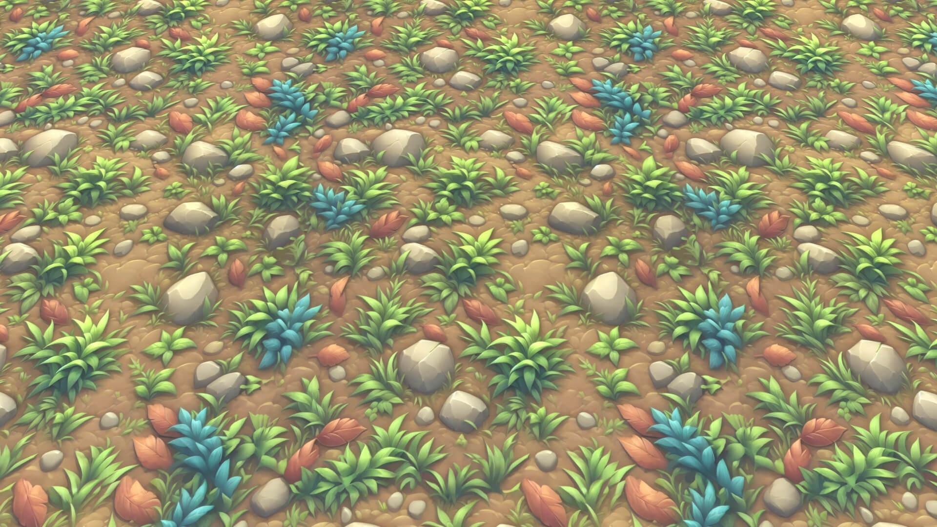 Stylized Textures – Vol 96 – Ground - 3D Texture by oleekconder