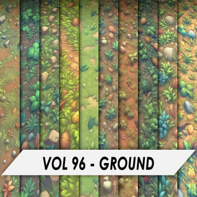 Stylized Textures – Vol 96 – Ground - 3D Texture by oleekconder