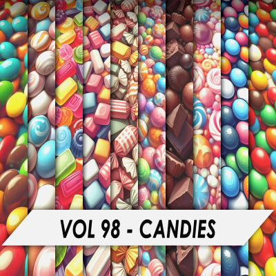 Stylized Textures – Vol 98 – Candies - 3D Texture by oleekconder