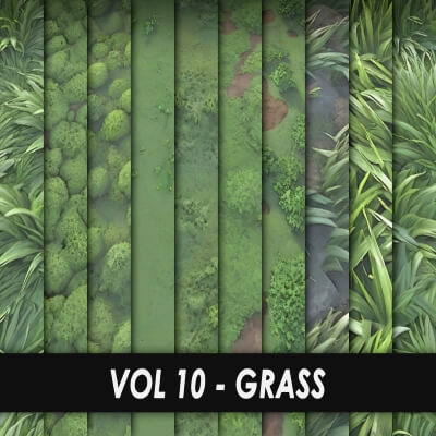 Realistic Textures – Vol 10 – Grass - 3D Texture by oleekconder