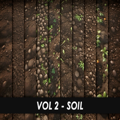 Realistic Textures – Vol 2 – Soil - 3D Texture by oleekconder