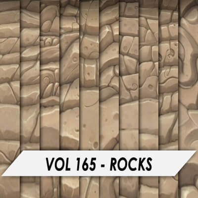 Stylized Textures – Vol 165 – Rocks - 3D Texture by oleekconder