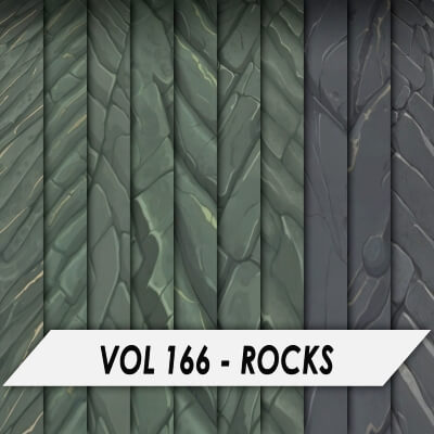 Stylized Textures – Vol 166 – Rocks - 3D Texture by oleekconder