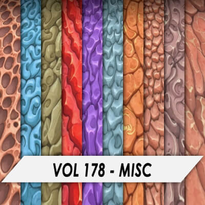 Stylized Textures – Vol 178 – Misc - 3D Texture by oleekconder