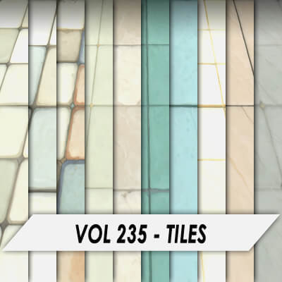 Stylized Textures – Vol 235 – Tiles - 3D Texture by oleekconder