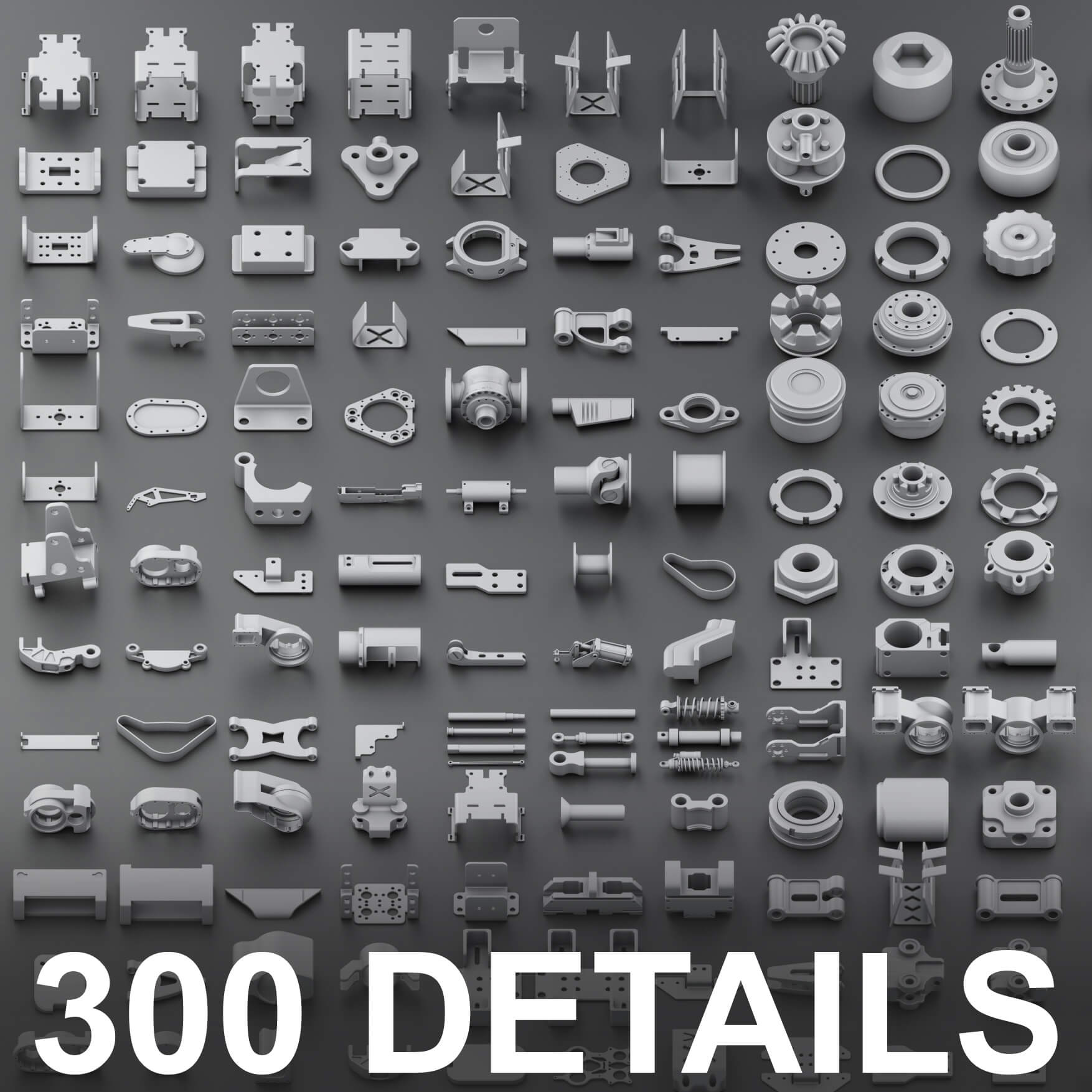 Hard Surface Kitbash Vol 3 3D Render, Digital Art by OlegUshenok