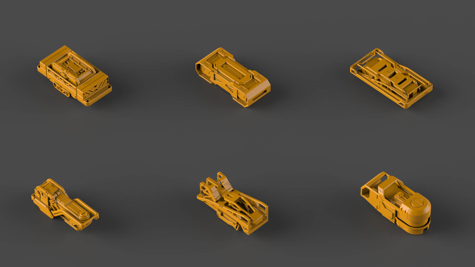 Hard Surface Kitbash Vol 5 3D Render, Digital Art by OlegUshenok