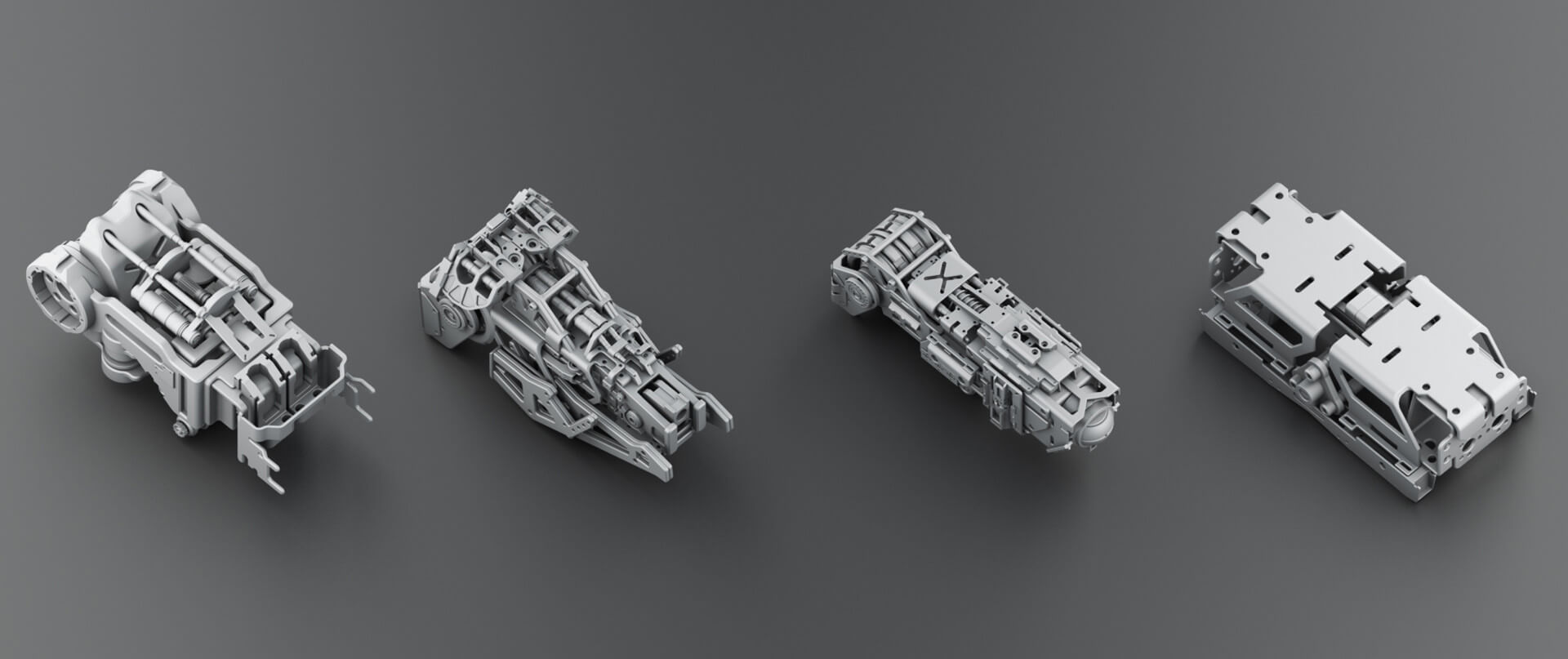 Hard Surface Kitbash Vol 3 - 3D Model by OlegUshenok