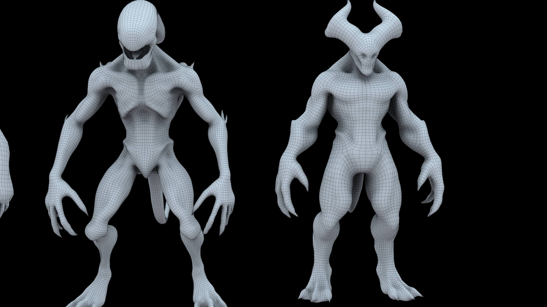 Monster and Demon Base Mesh Kit II 11 Diverse Designs - 3D Model by ...