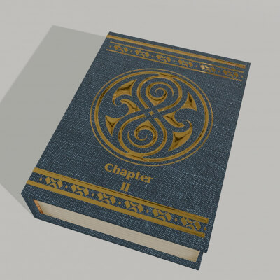 Ancient Book - 3D Model by oliviaart