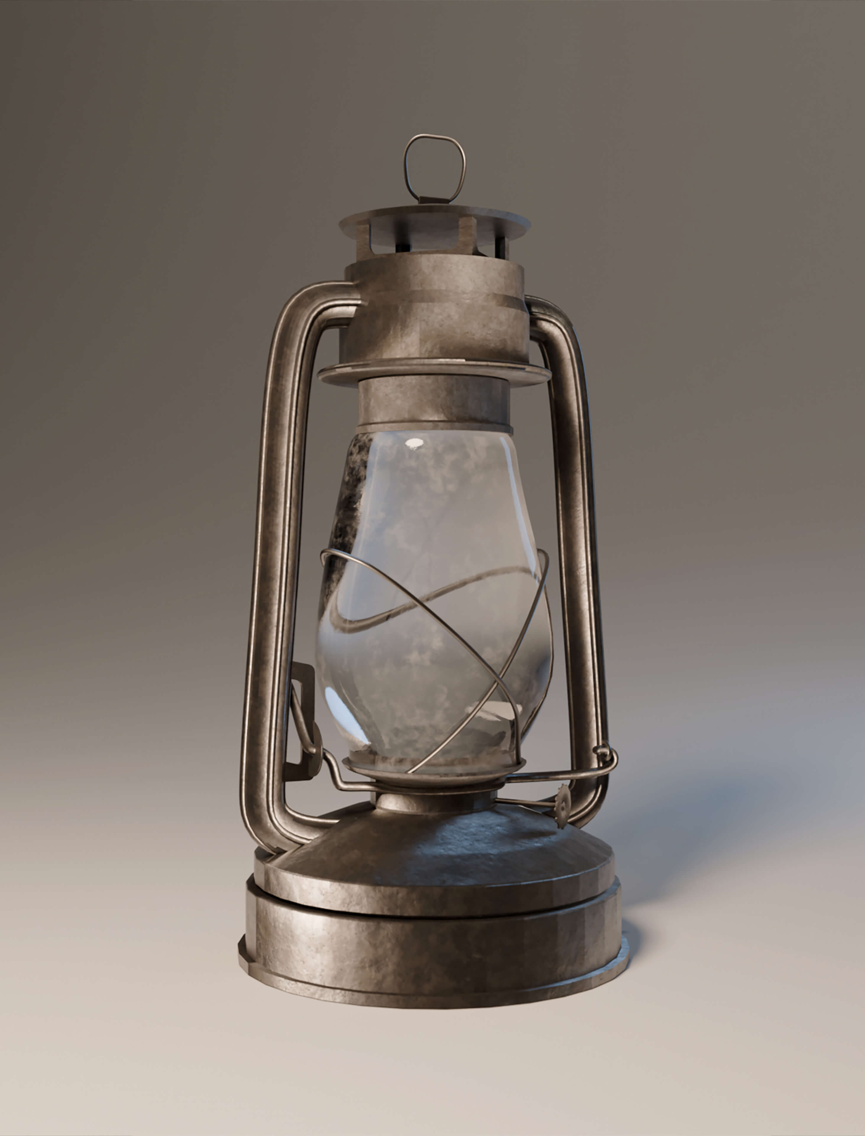 Old Oil Lantern - 3D Model by oliviaart