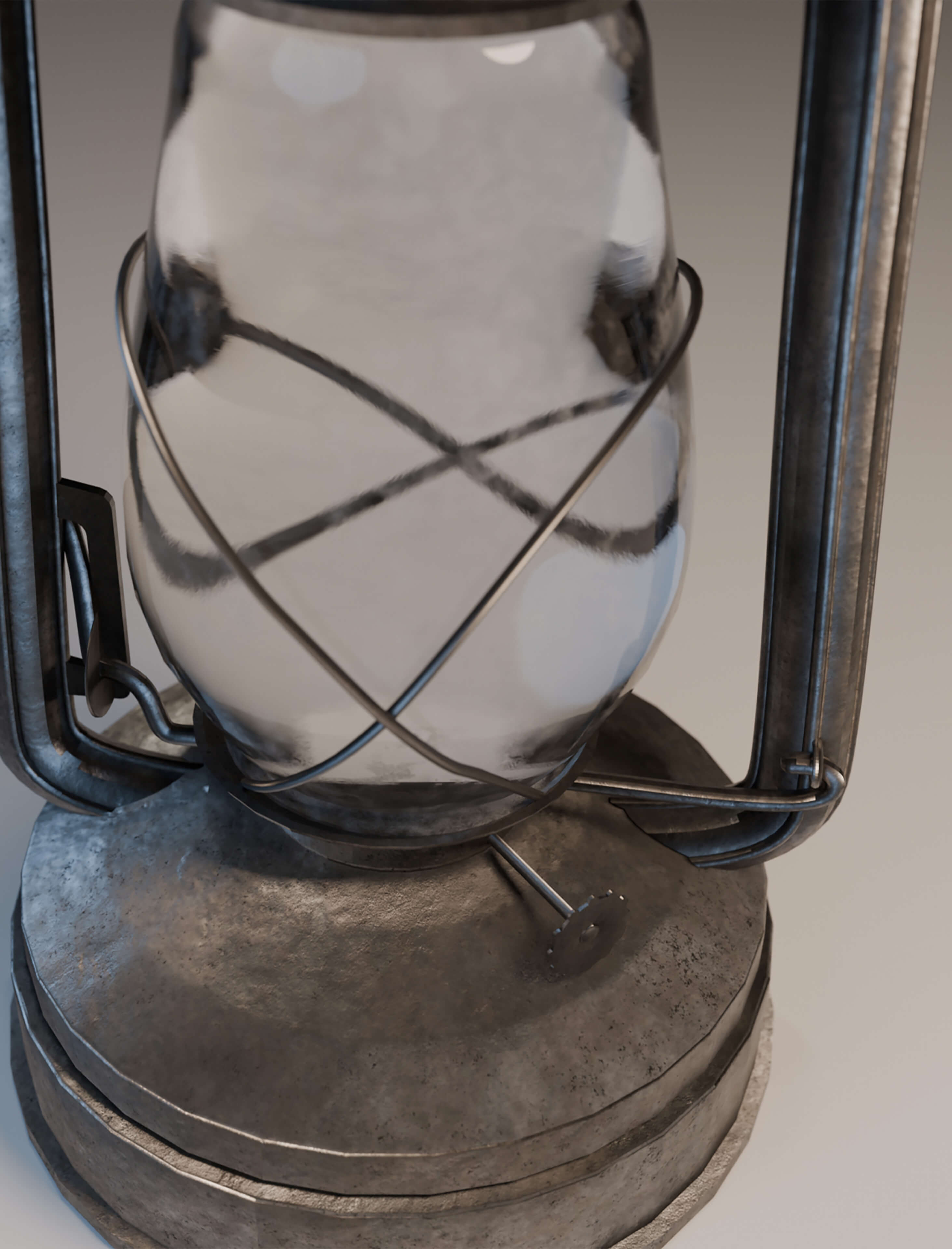 Old Oil Lantern - 3D Model by oliviaart