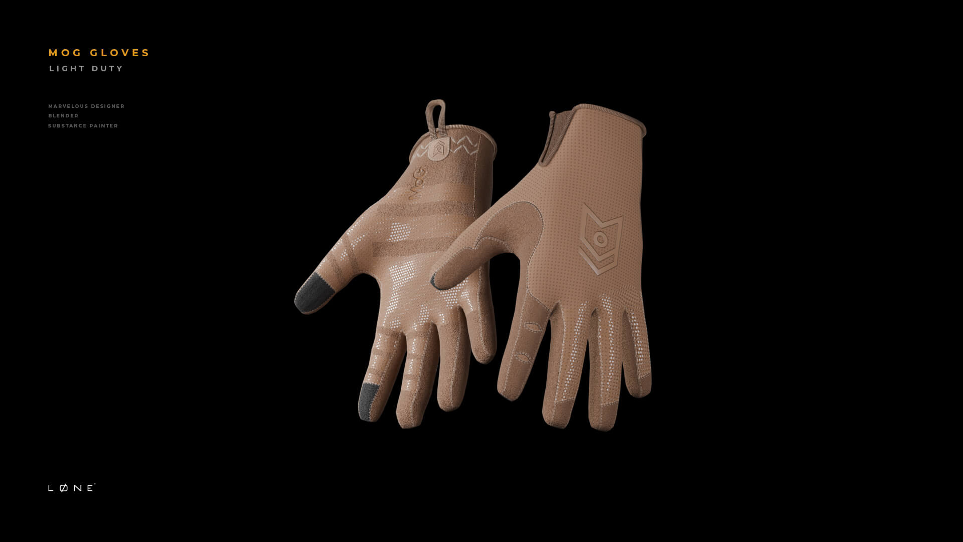 Mog Light Duty Gloves - 3D Model by OlivierOGrady
