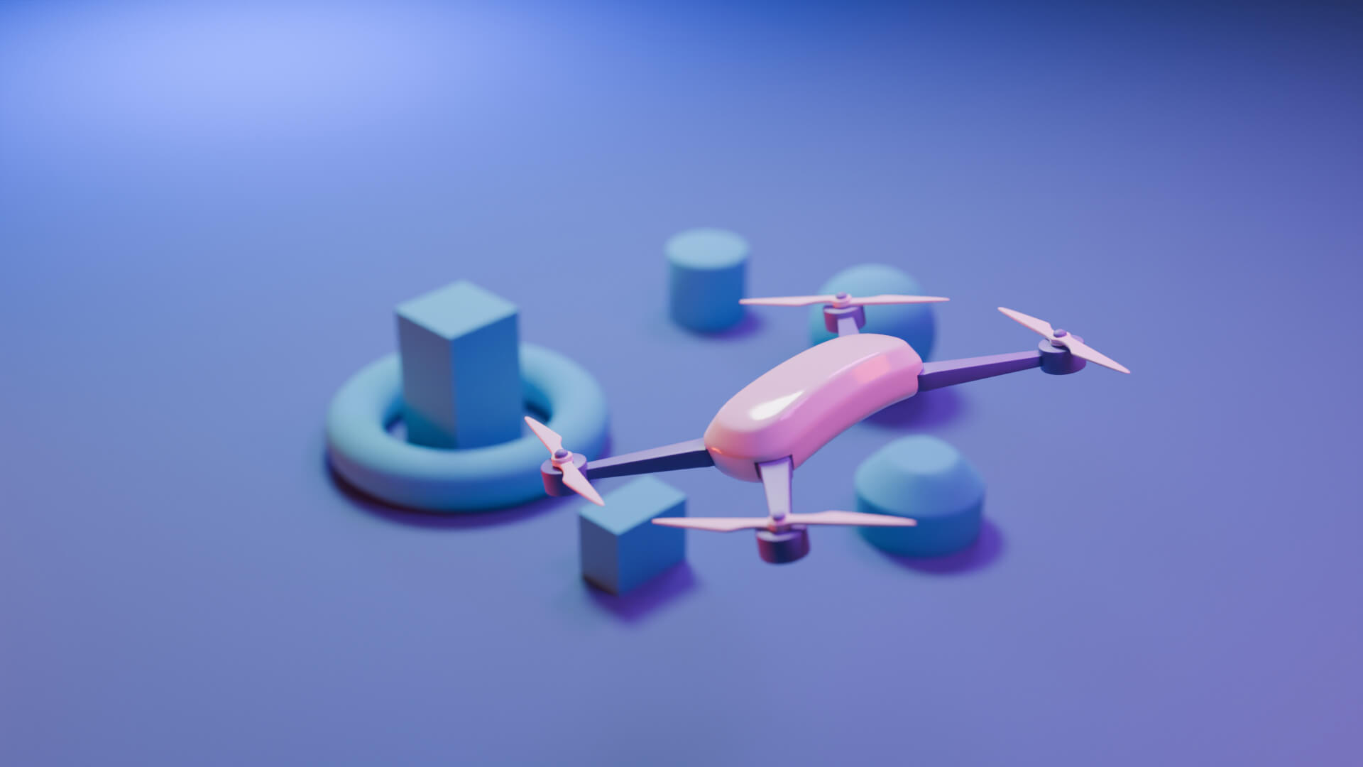Animated Drone - 3D Model by omarartdz