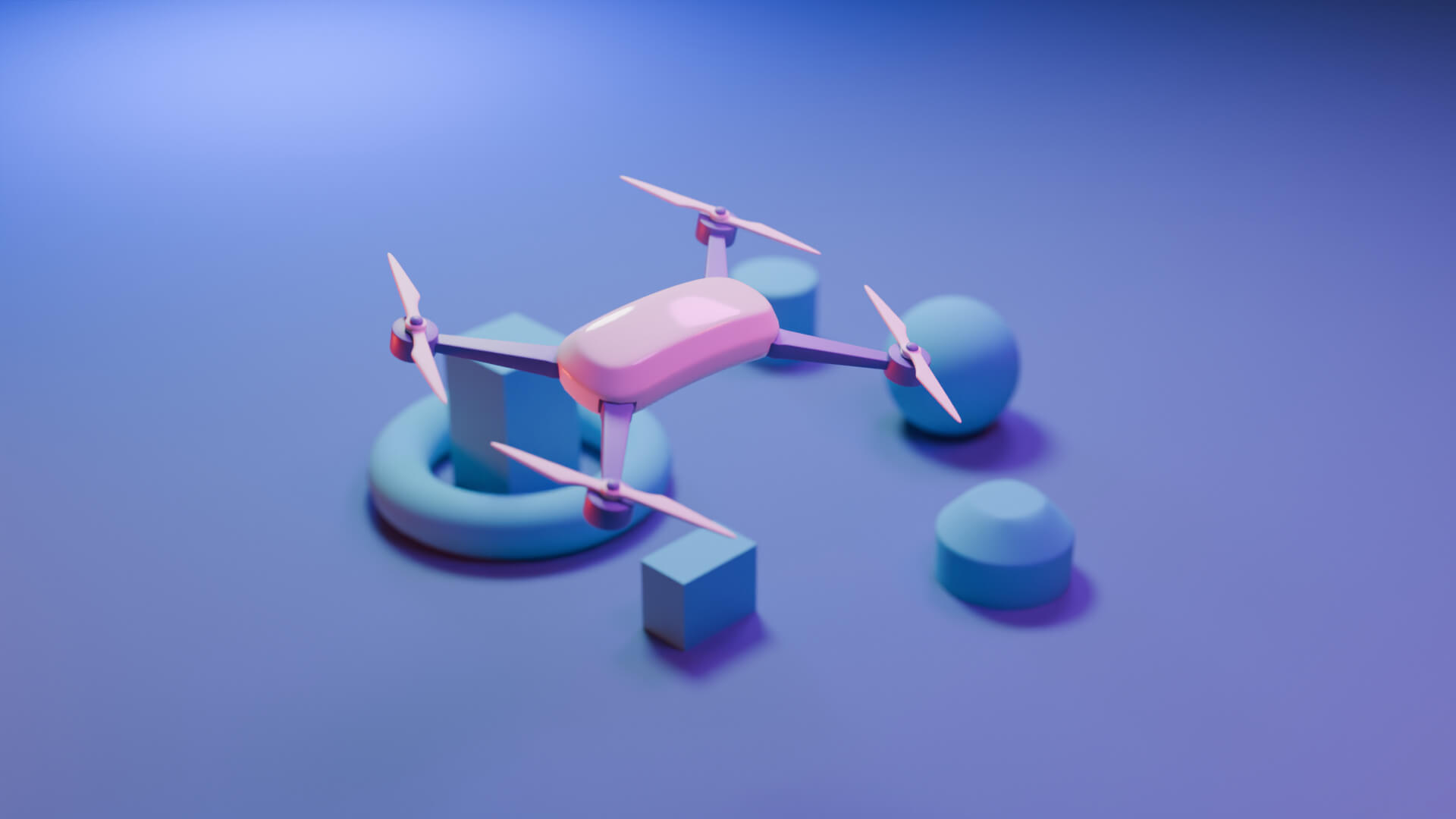 Animated Drone - 3D Model by omarartdz