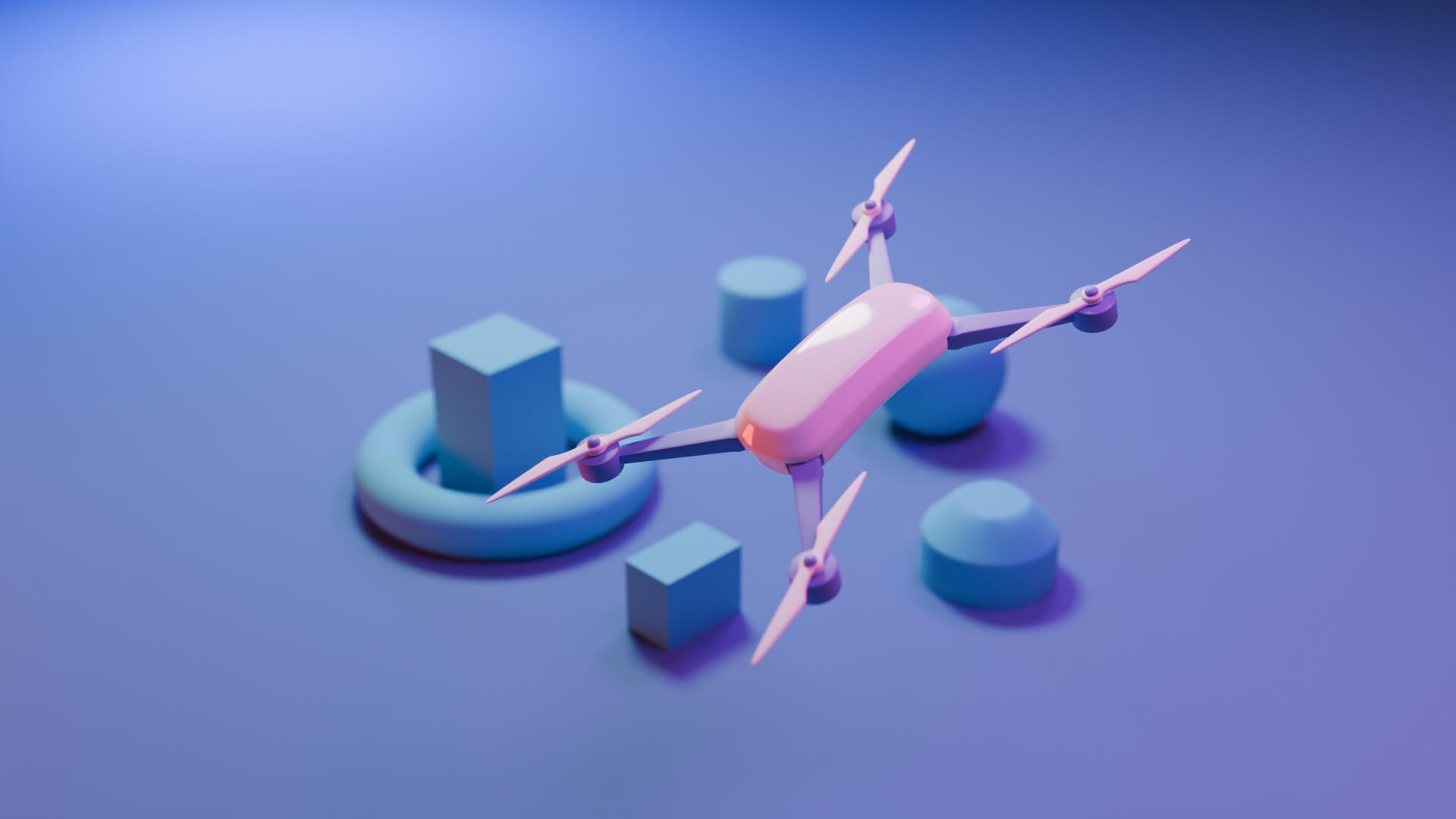 Animated Drone - 3D Model by omarartdz