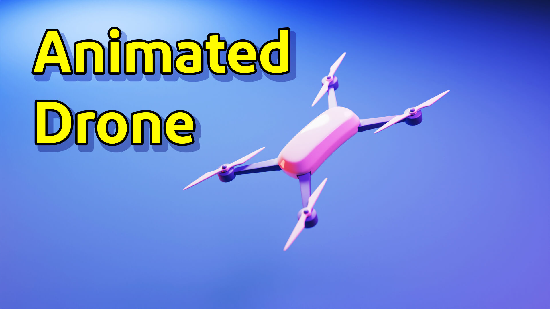 Animated Drone - 3D Model by omarartdz