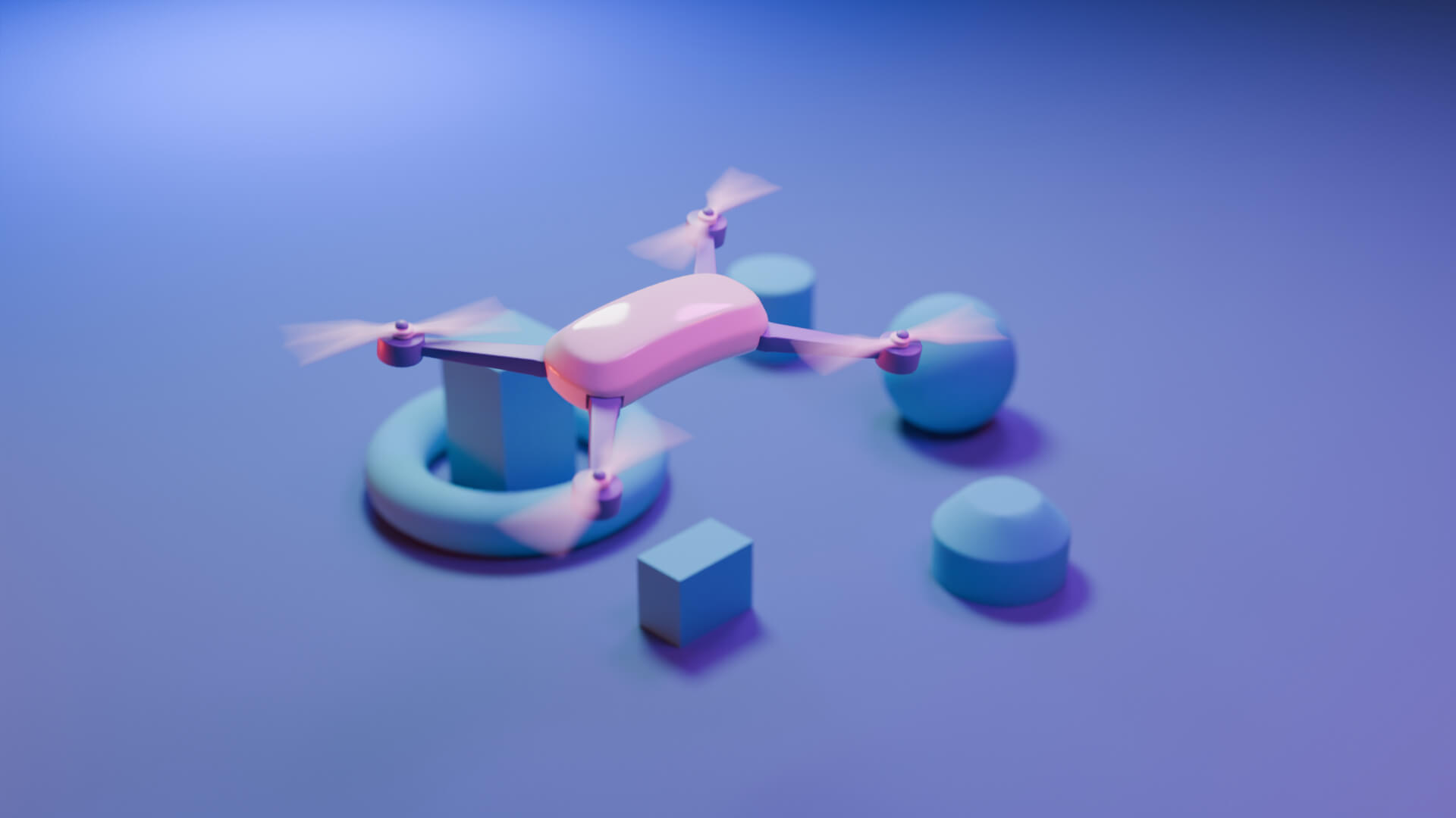 Animated Drone - 3D Model by omarartdz