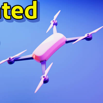 Animated Drone - 3D Model by omarartdz