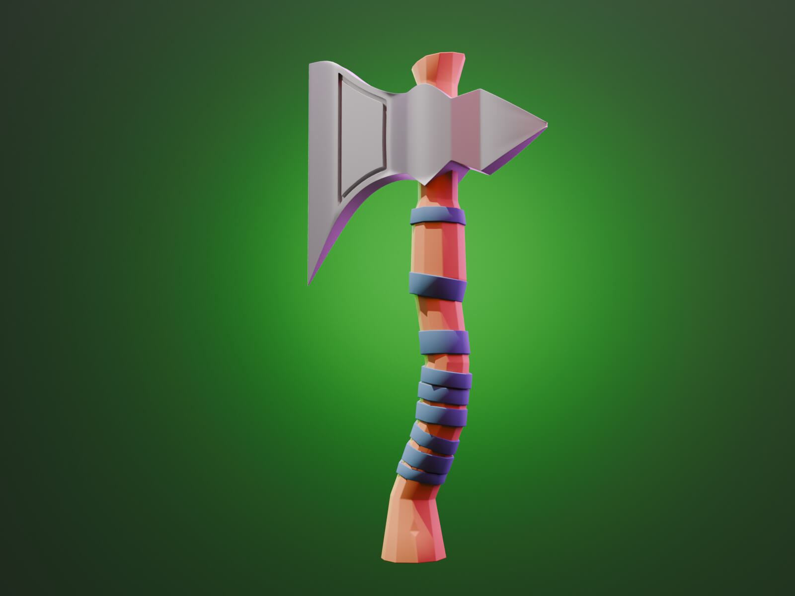 Stylized Cool Ax - 3D Model by omarartdz