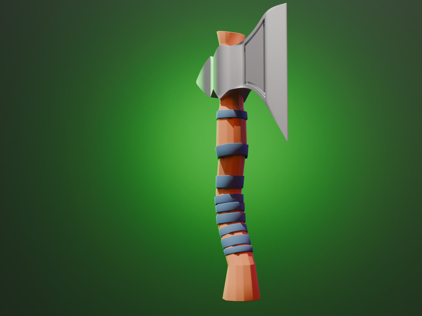 Stylized Cool Ax - 3D Model by omarartdz